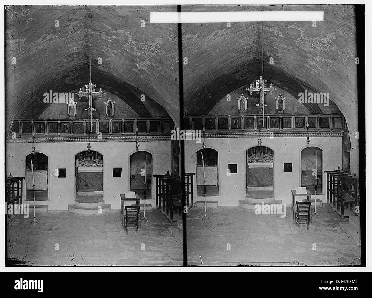 This image shows the site of a synagogue in Nazareth, a significant ...
