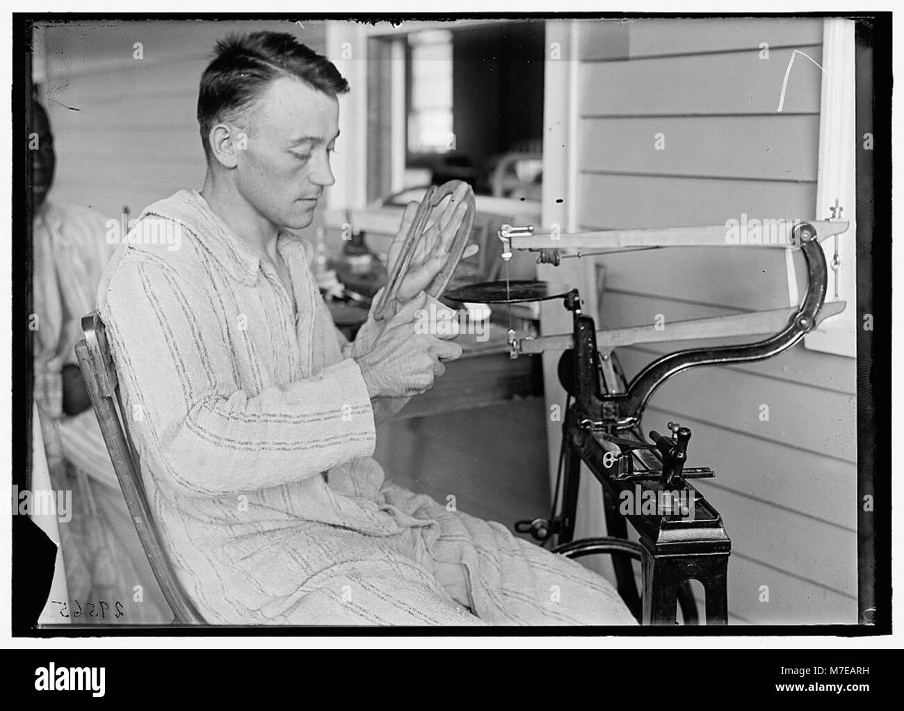 A historical photograph with no caption, showing an unknown subject or ...