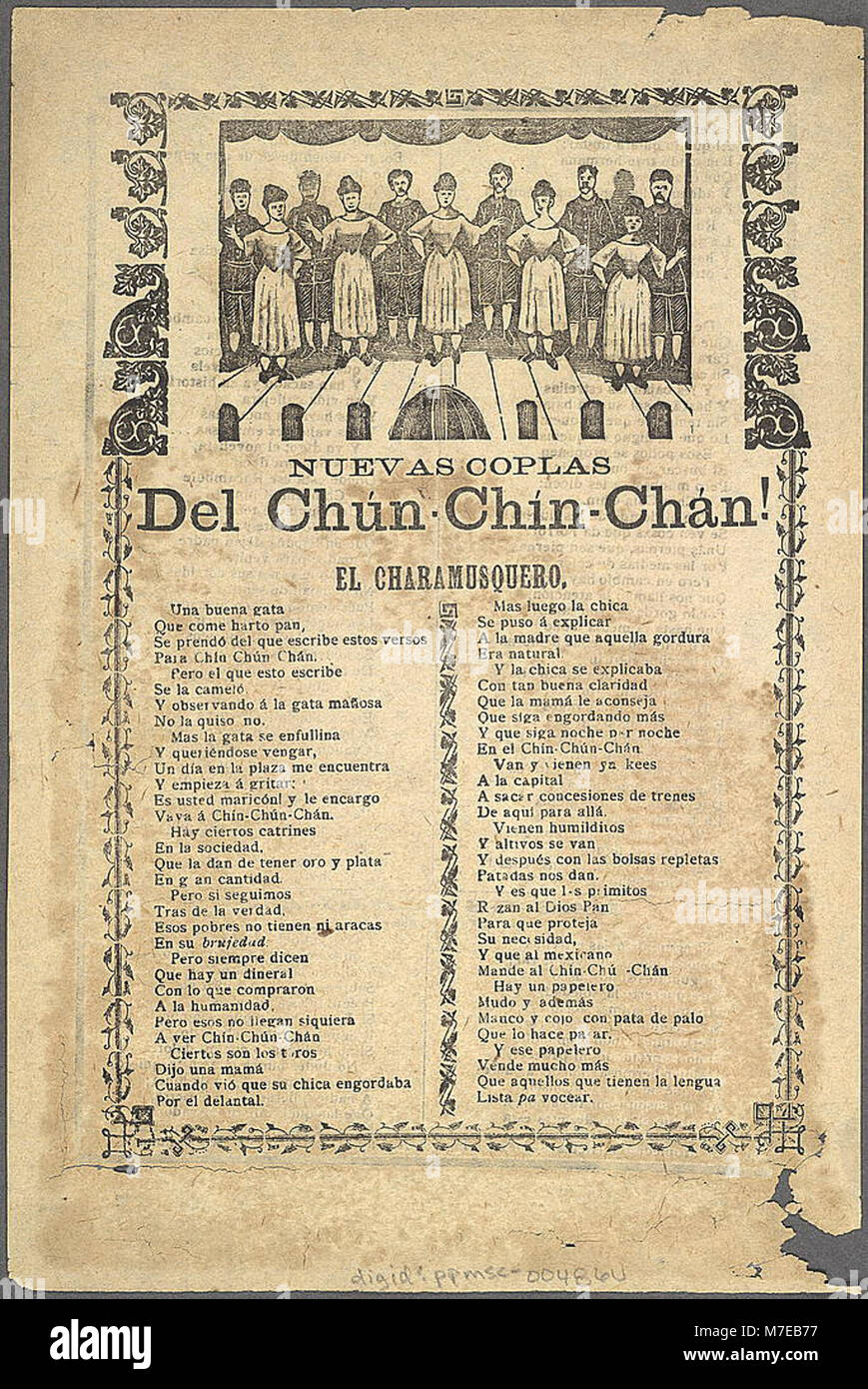 A collection of new coplas (traditional songs) from the region of Ch?n ...