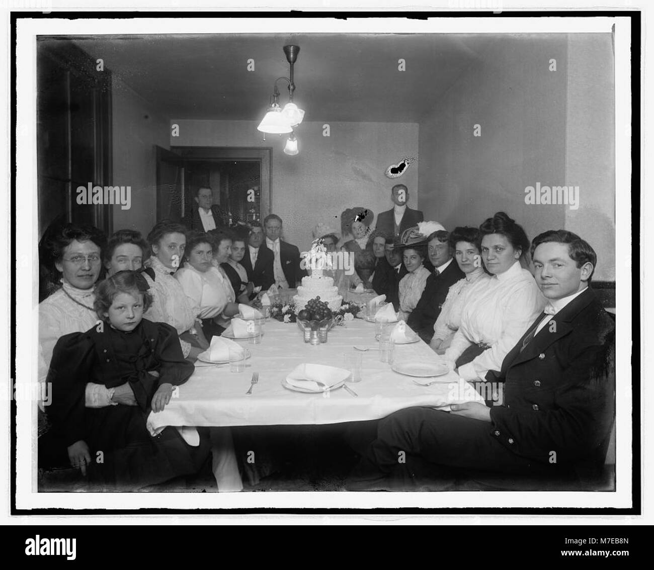 Vintage wedding photo black family Black and White Stock Photos ...
