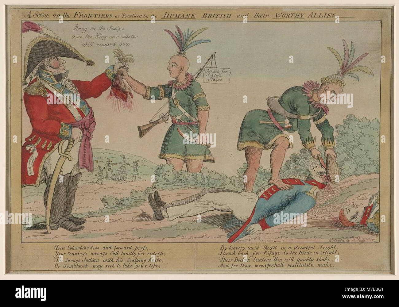 A graphic scene depicting frontier life under British influence and ...