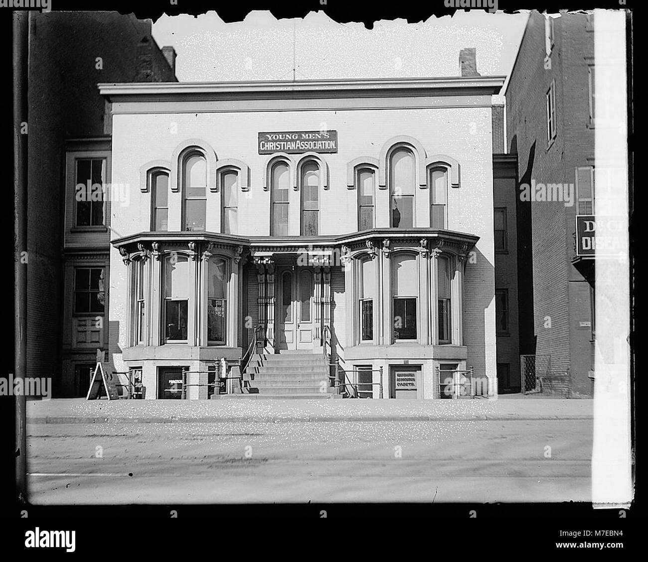 A historical photograph of the old Y.M.C.A. building, showcasing its ...