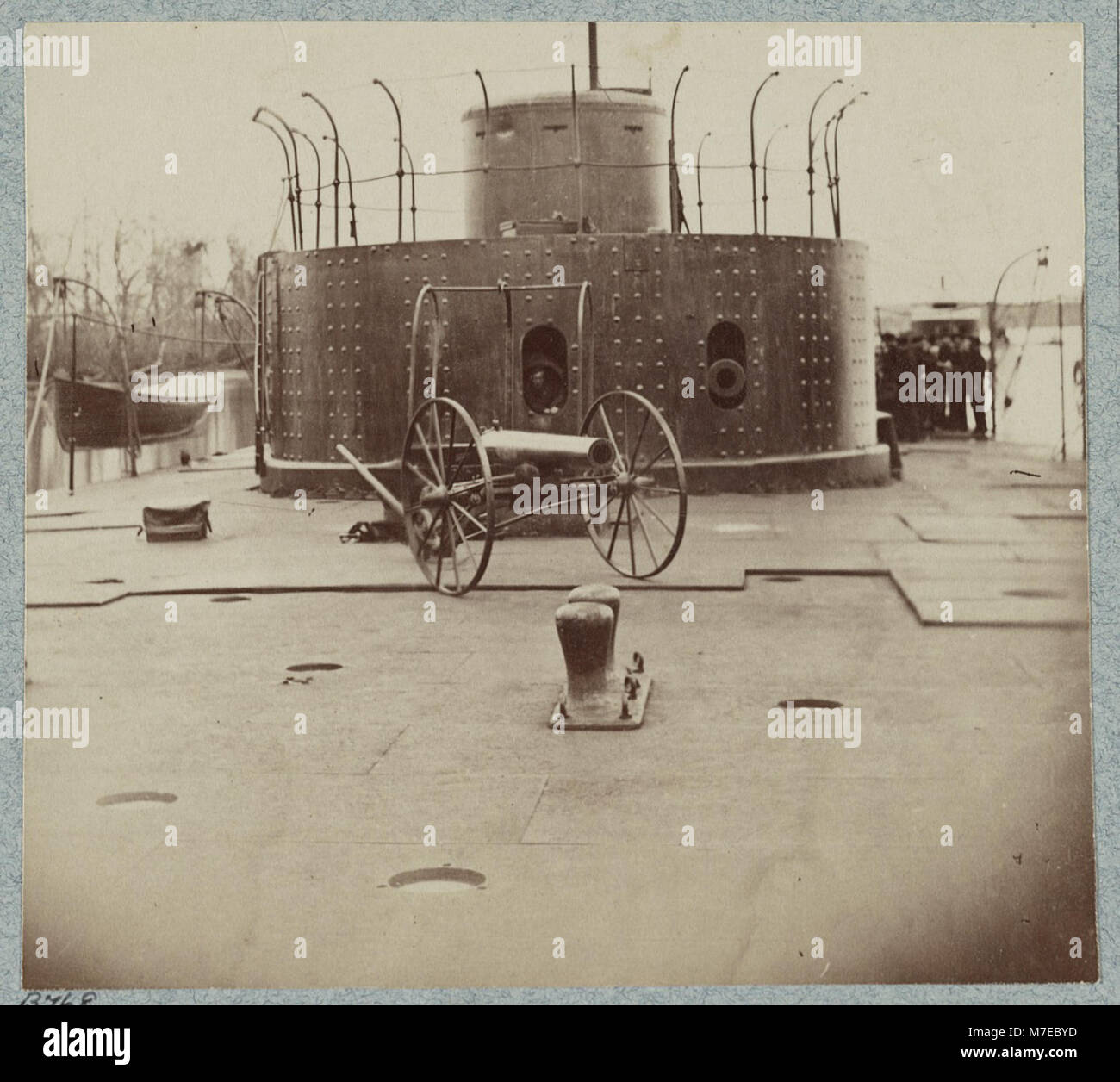 Image of the monitor ship Lehigh on the James River, Virginia, showing ...