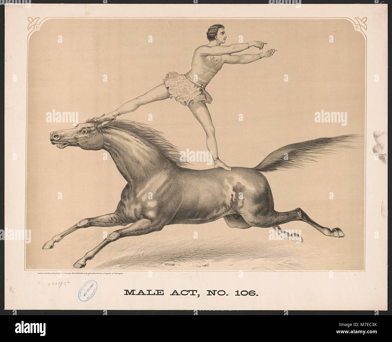 A theatrical photograph depicting a male actor in a dramatic pose ...