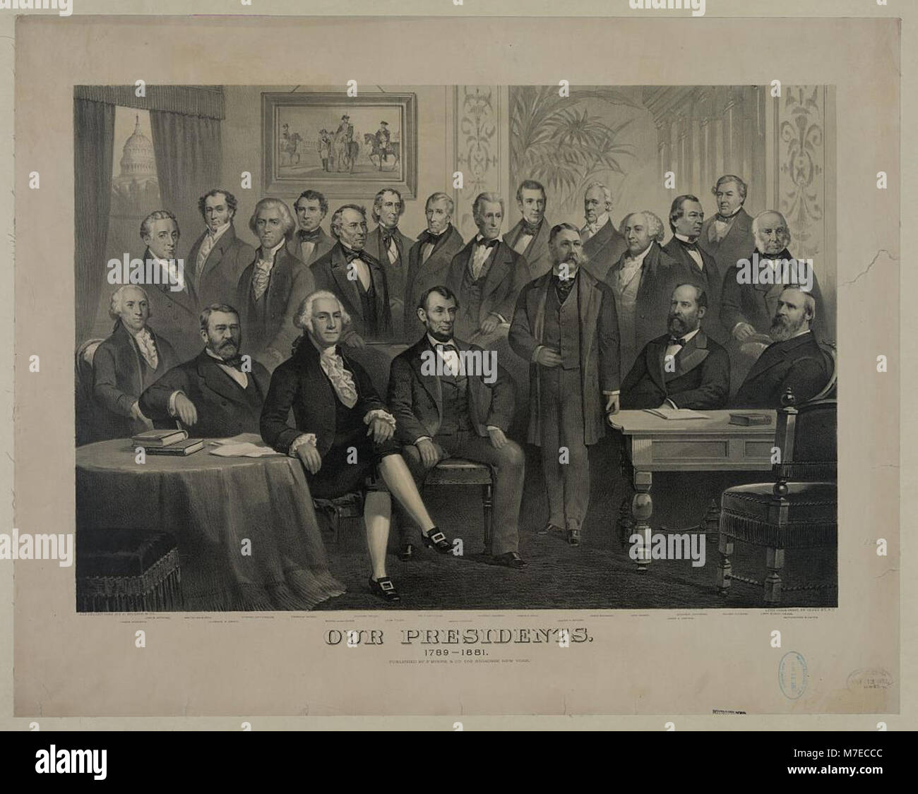 A historical overview of U.S. presidents from 1789 to 1881, covering ...