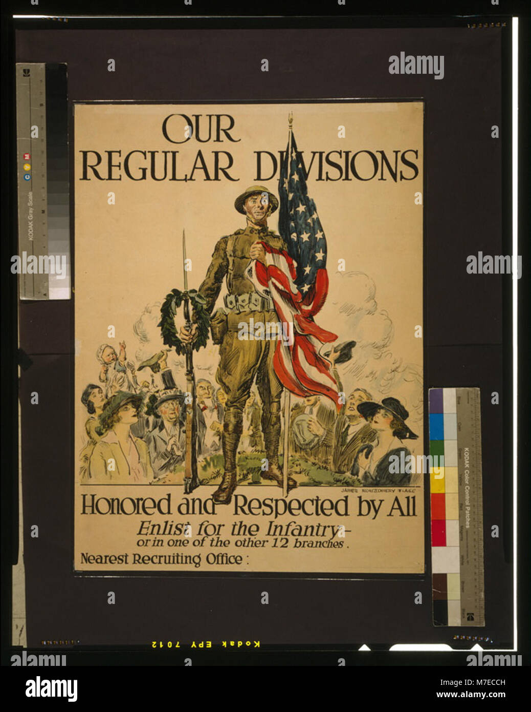 A military recruitment poster by James Montgomery Flagg, encouraging ...