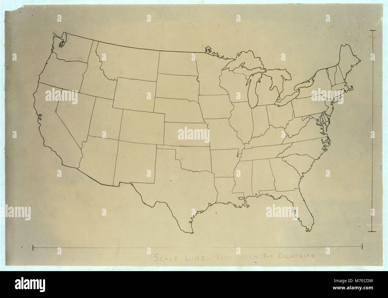 Physical map united states hi-res stock photography and images - Alamy