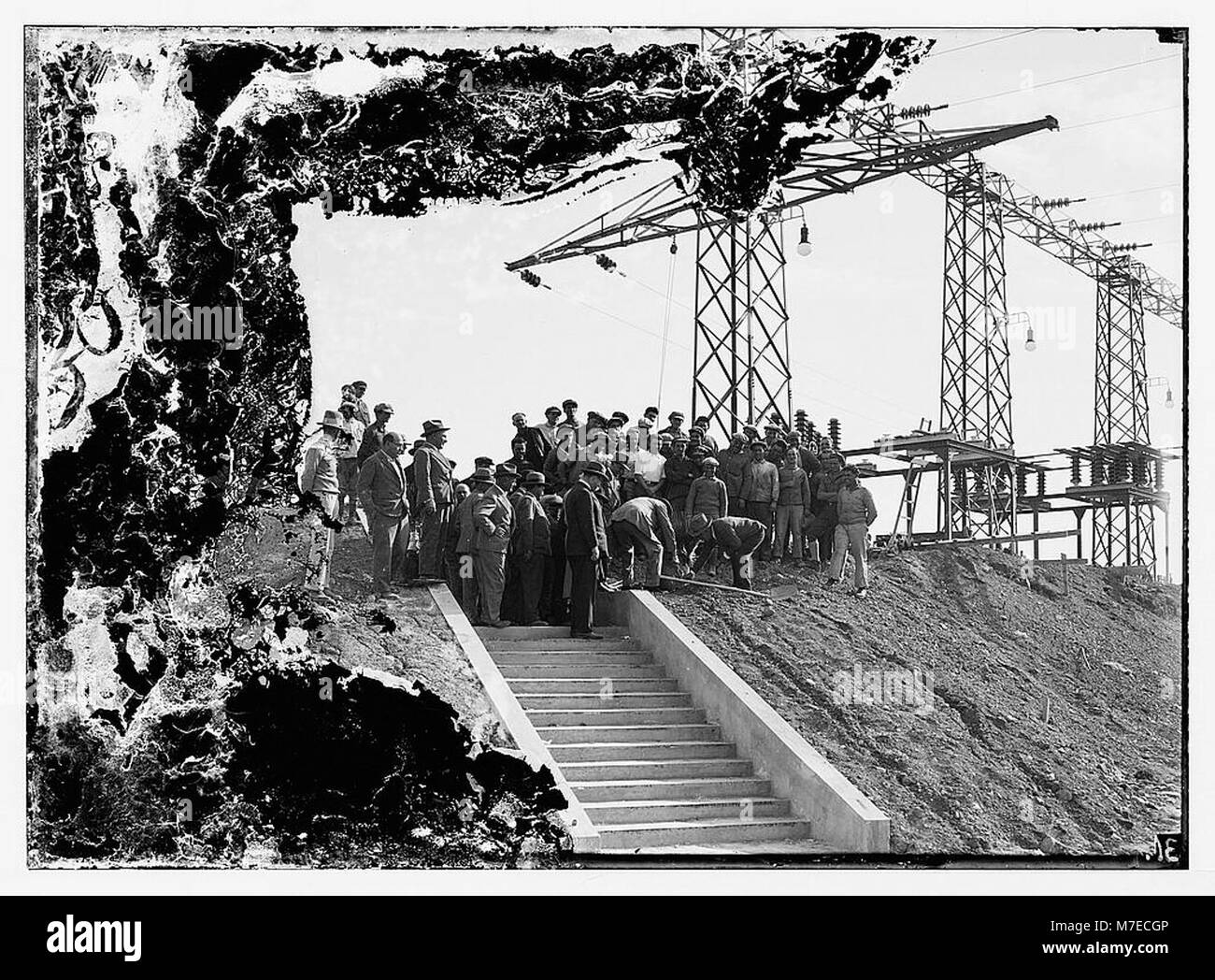A photograph of the P.E.C. Rutenberg plant, an early power generation ...