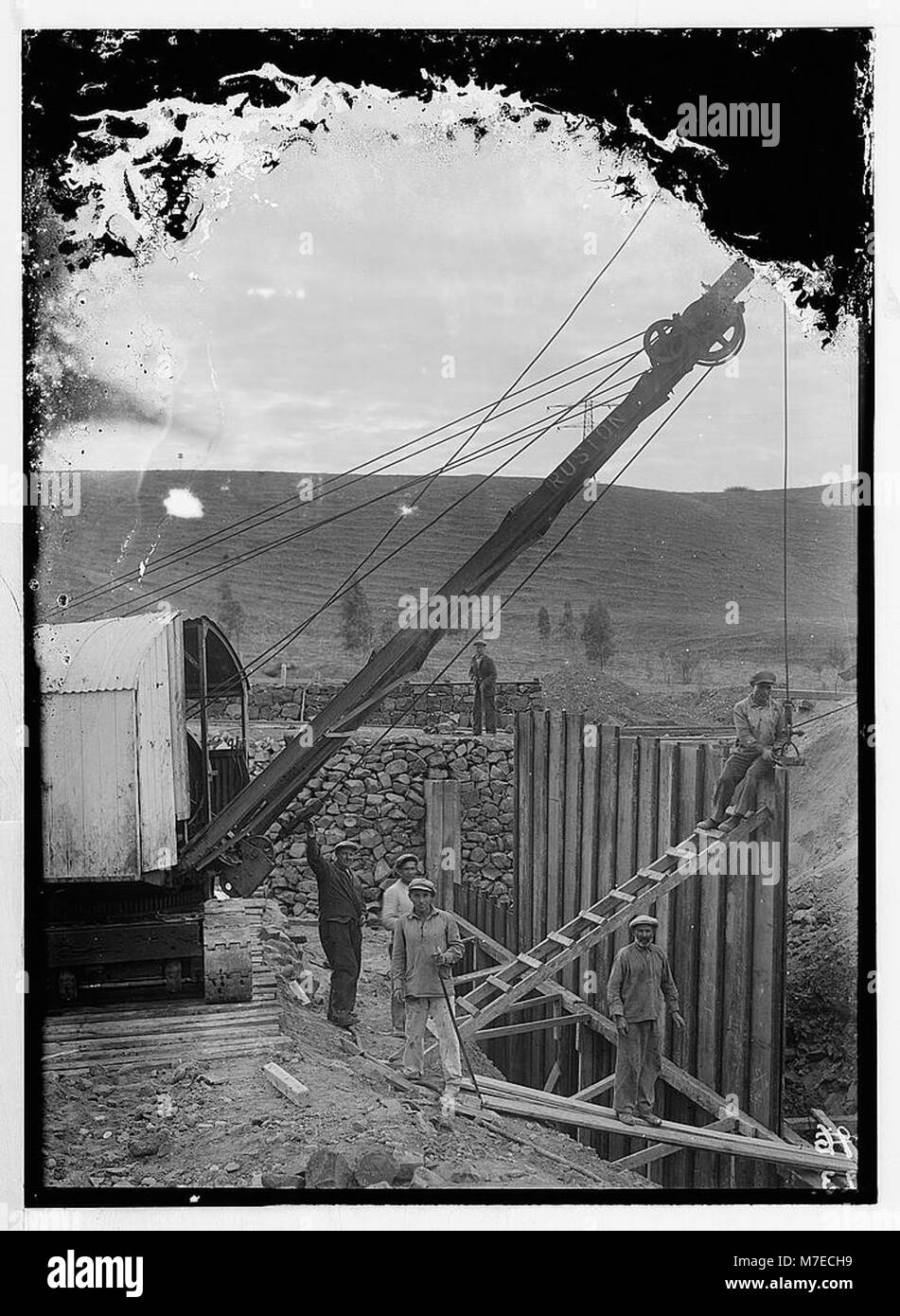 Palestine electric corporation power plant Black and White Stock Photos ...