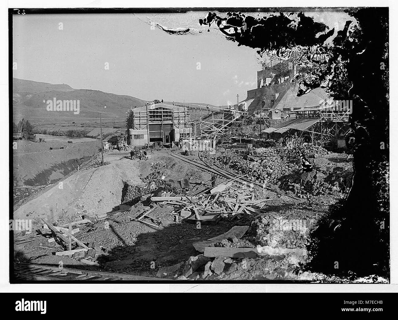 The Palestine Electric Corporation Rutenberg plant, located in ...