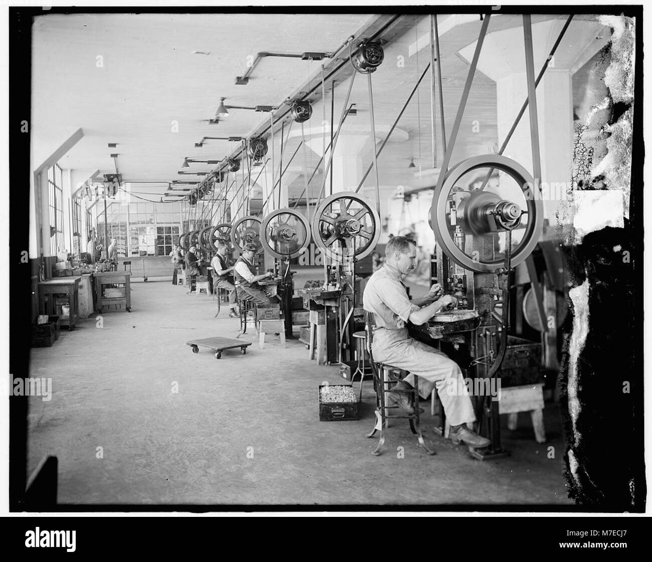 This photograph captures the U.S. Postal Service department ...