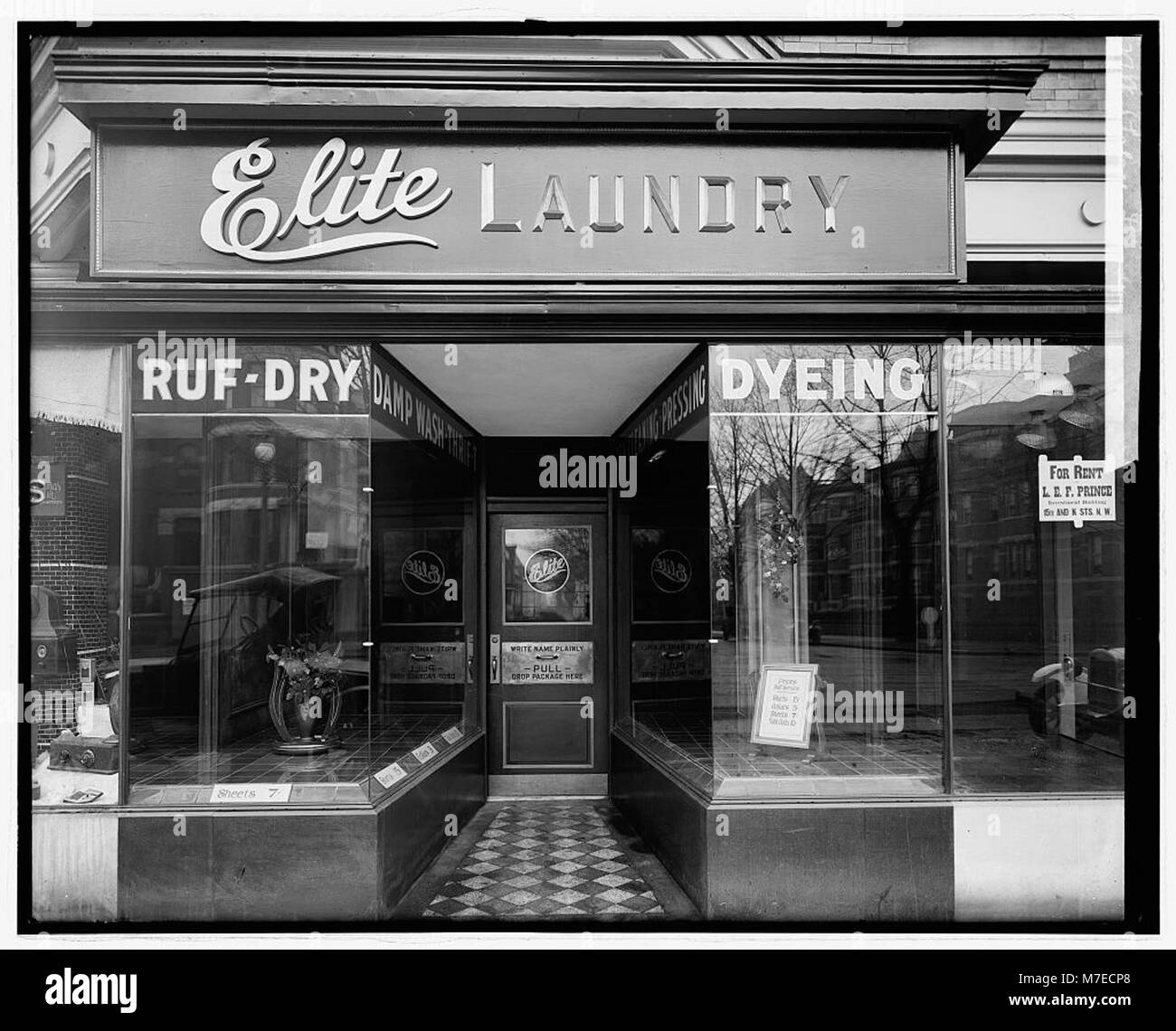 A photograph of the Palace Laundry, an early 20th-century business ...