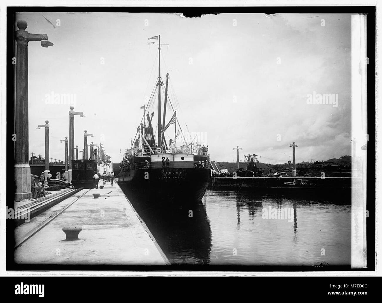The Gatun Lock on the Panama Canal, a crucial component in the ...