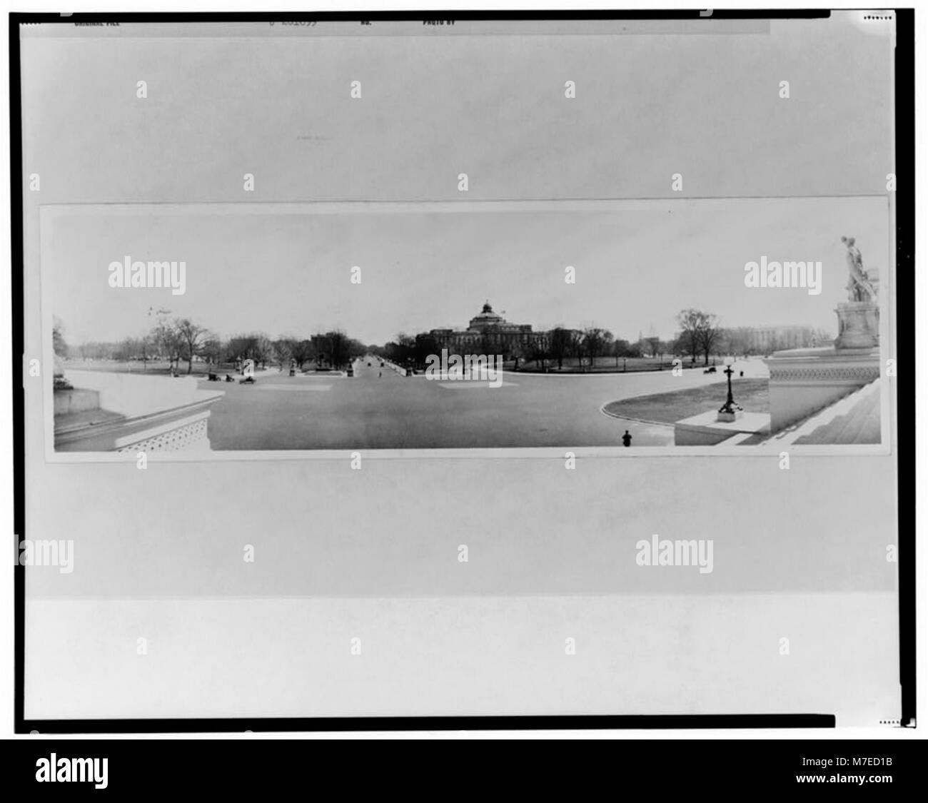A panoramic view from the Capitol Plaza in Washington, D.C., showcasing ...