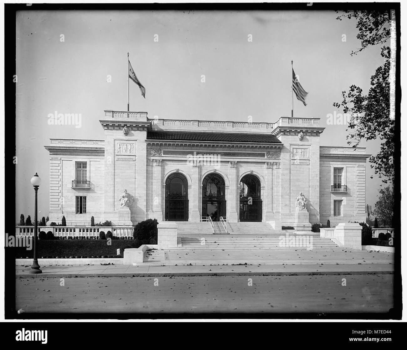 The Pan American Union building, captured in a historic photograph, was ...
