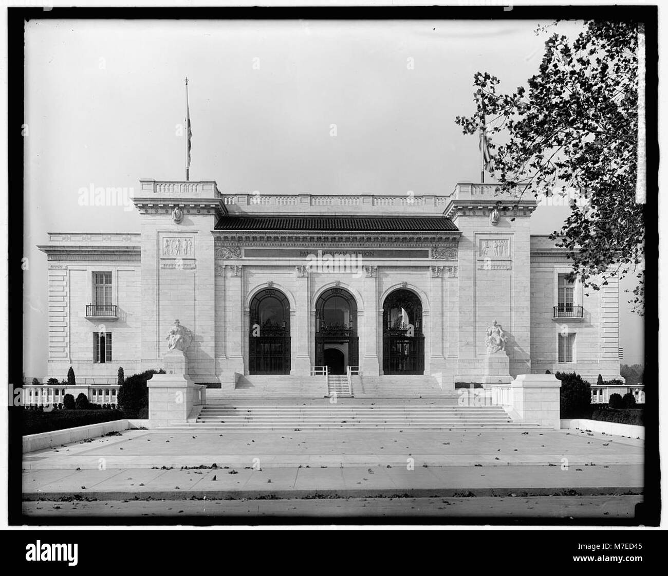 An exterior photograph of the Pan American Union building, showcasing ...