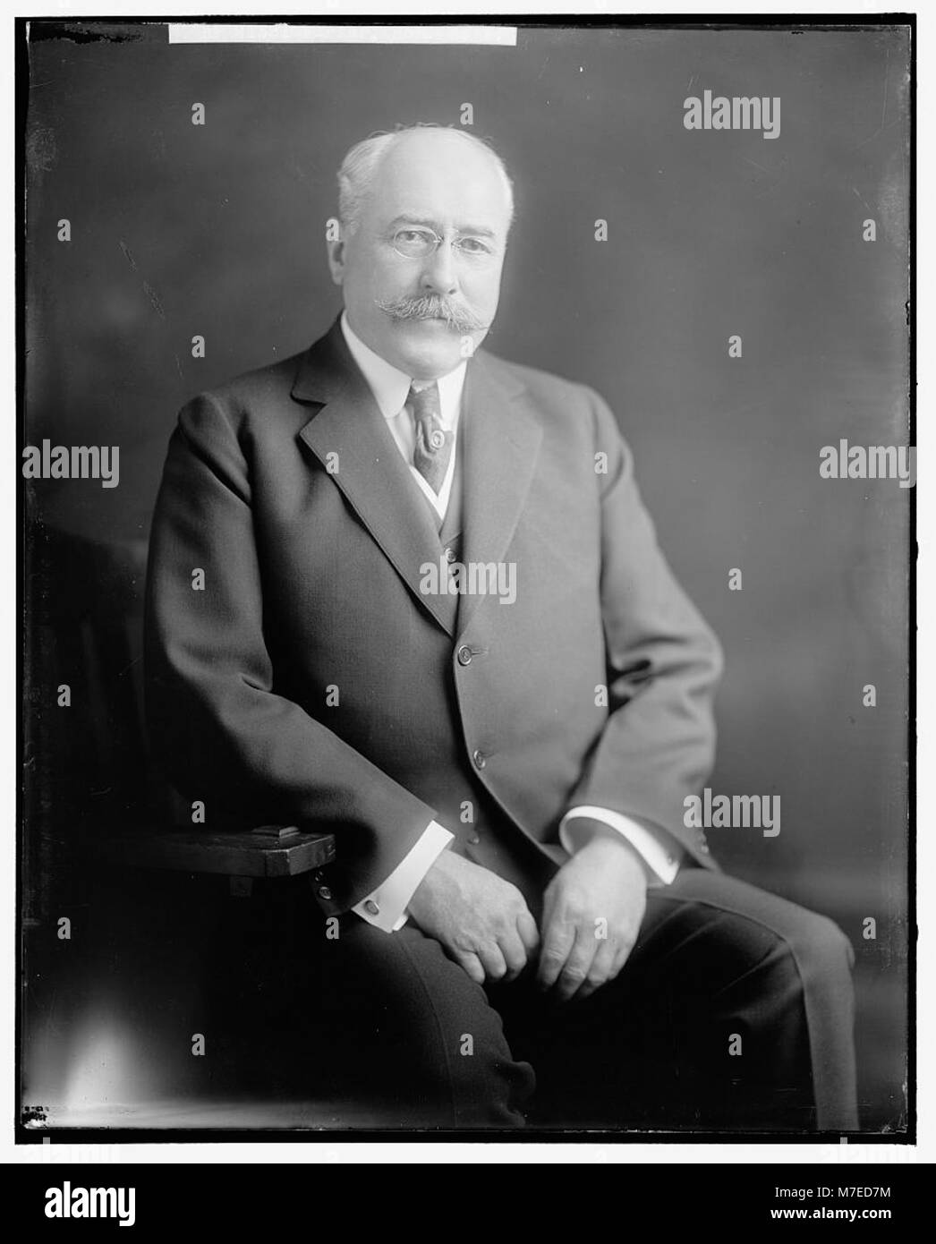 A portrait of Alton B. Parker, an American lawyer and politician ...