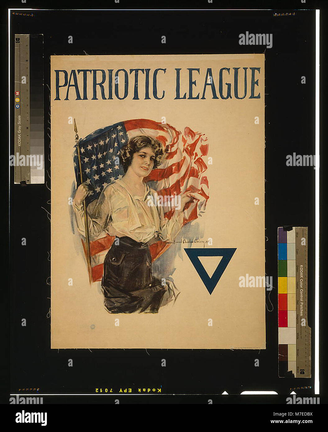 A 1918 patriotic poster by Howard Chandler Christy, printed by The ...
