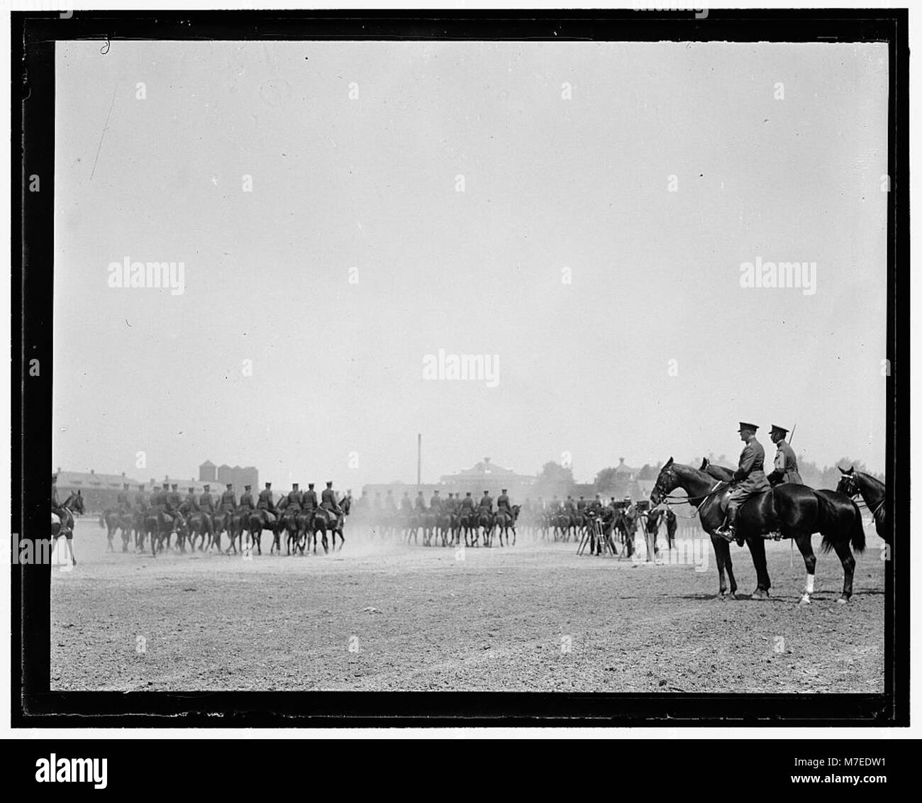 General Pershing and Colonel Rivers review the Third Regiment Cavalry ...