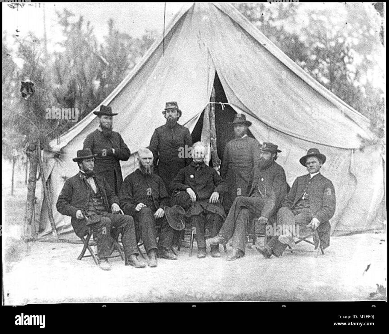 This photograph shows the chaplains of the 9th Corps during the Civil ...