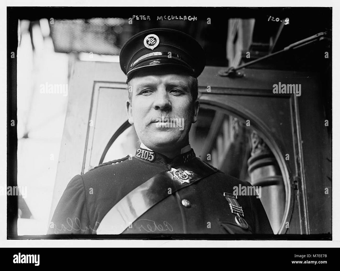 This image shows Peter McCullagh in uniform, likely representing his ...