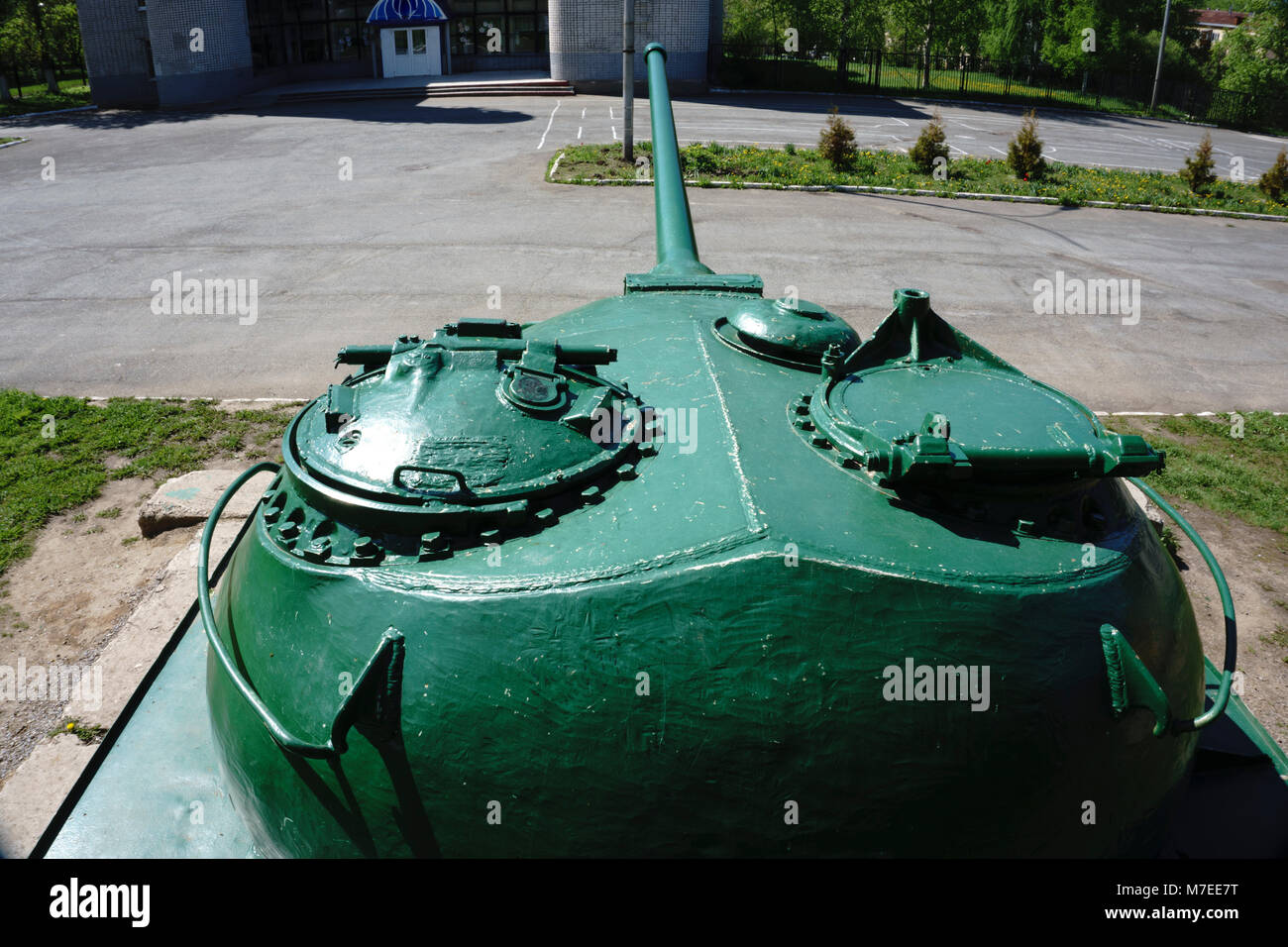 old Russian retro tanks from second world war Stock Photo - Alamy