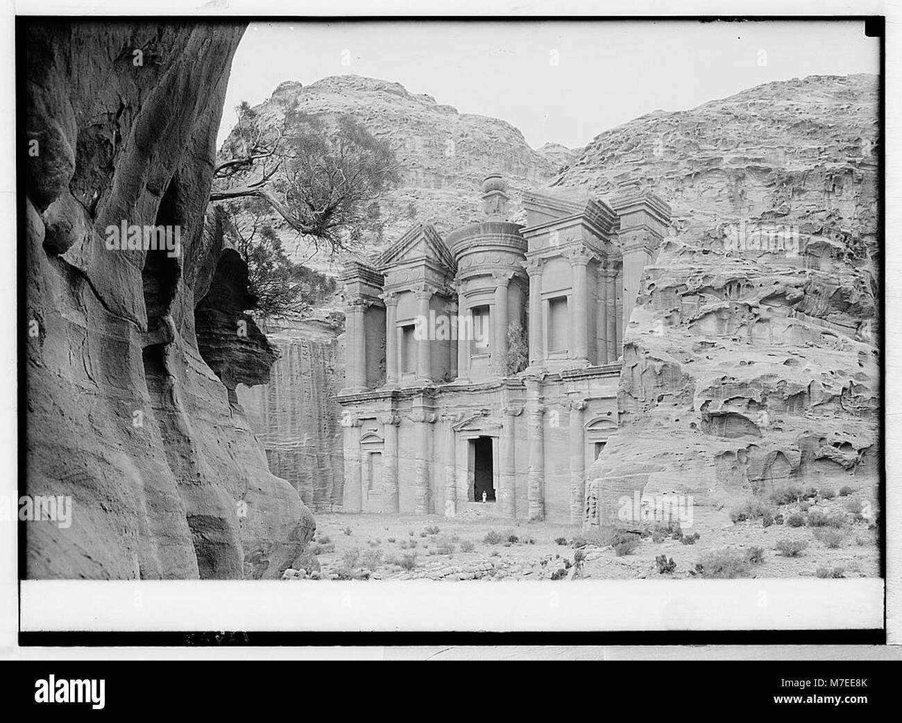 A close-up photograph of Ed Deir, a structure in the ancient city of ...
