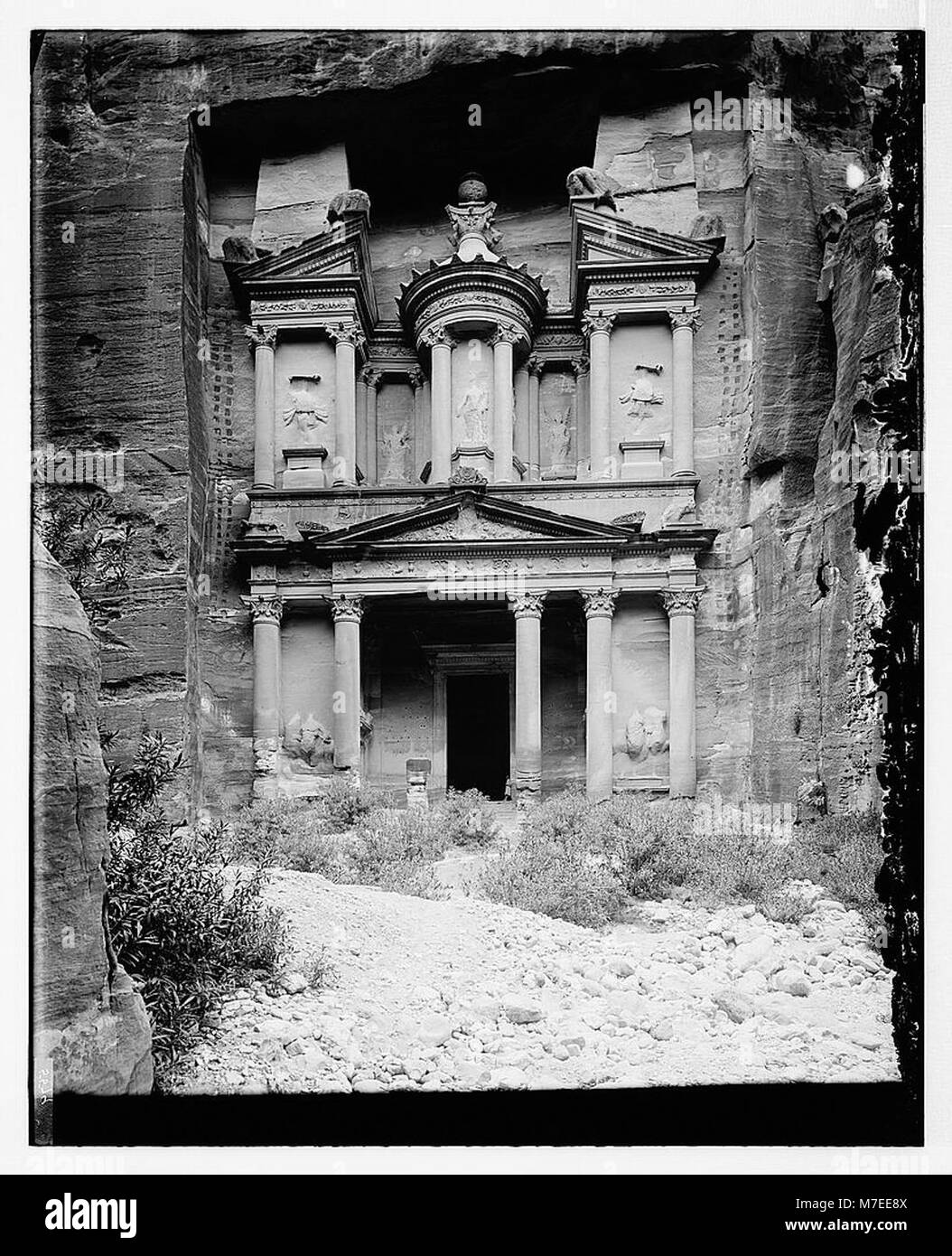 Jordanian jordan famous for its rock cut architecture hi-res stock ...