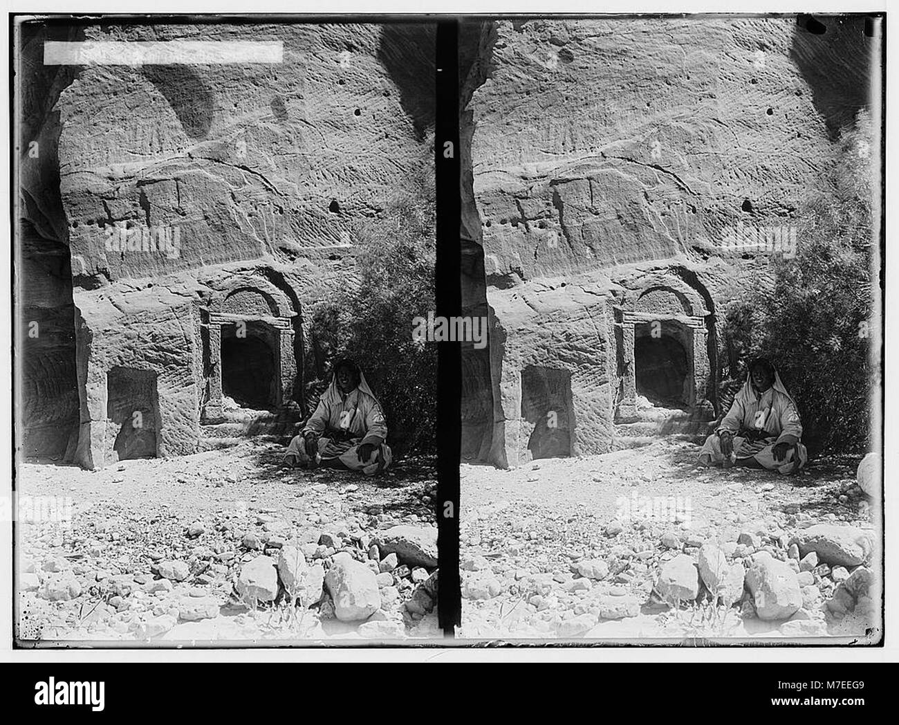 An image showing the altar in the Sik, a narrow gorge leading to the ...