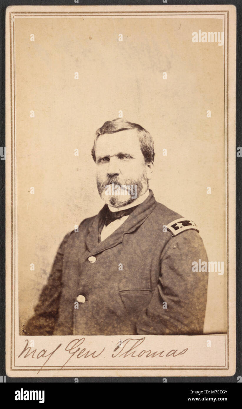 This portrait of Major General Thomas, taken by A.S. Morse, shows him ...