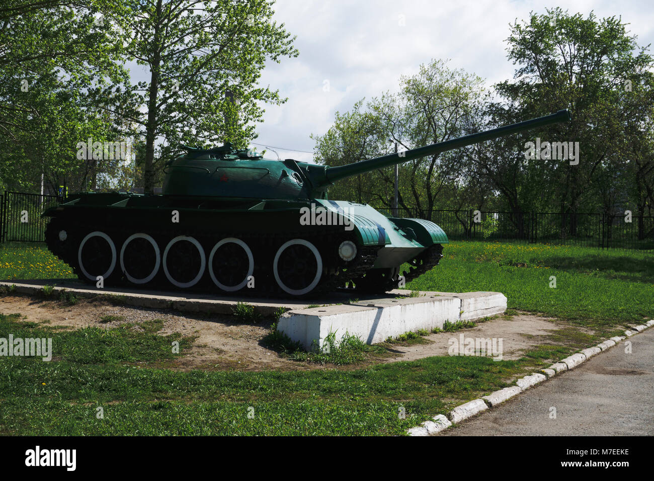 green Russian retro tanks from second world war Stock Photo - Alamy