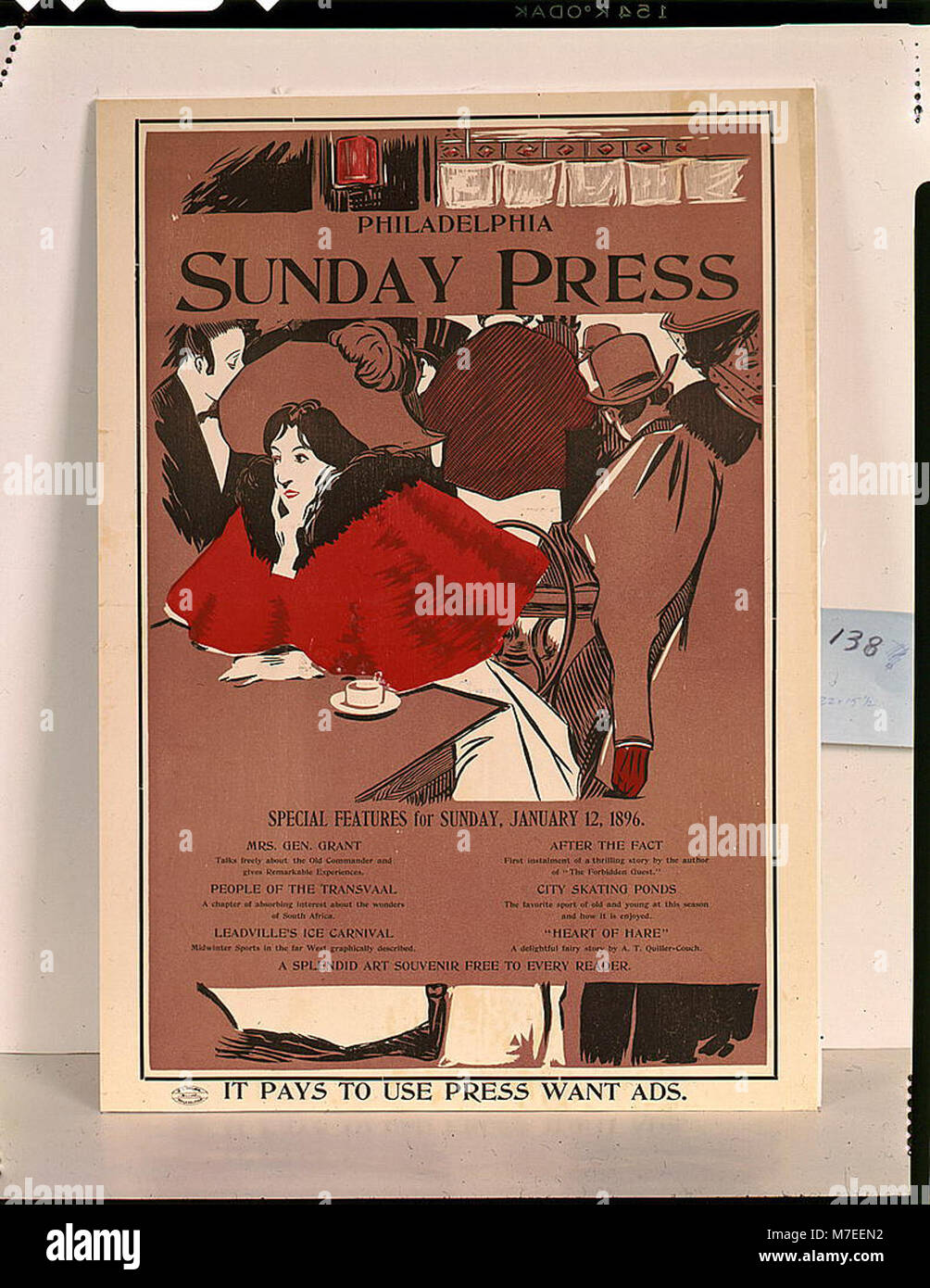 A special feature from the Philadelphia Sunday Press, dated January 12 ...