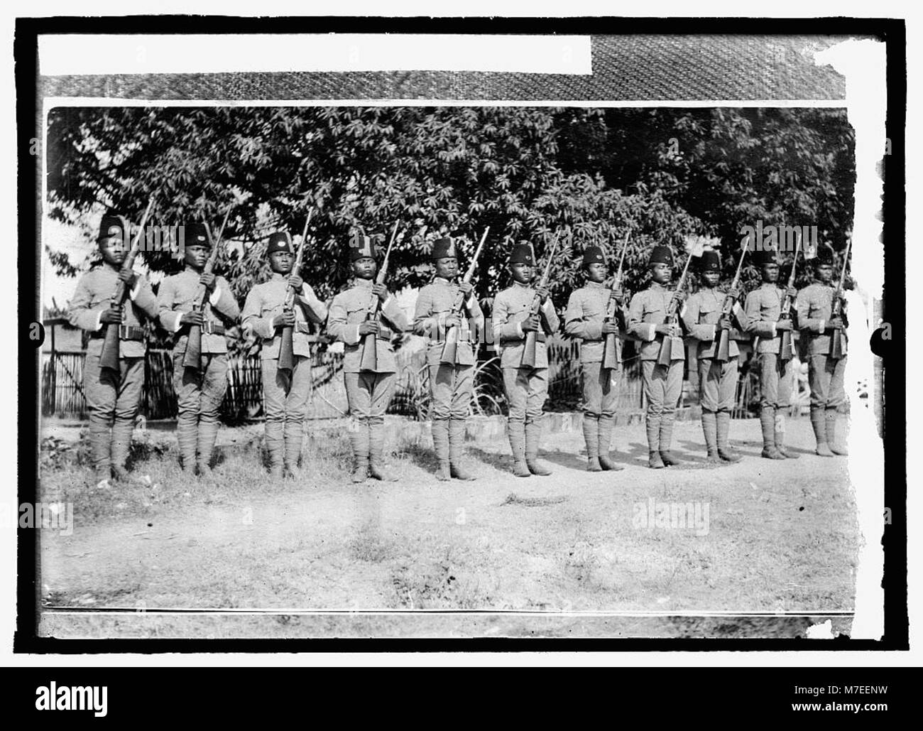 A historical photograph of the Philippine Constabulary, an important ...