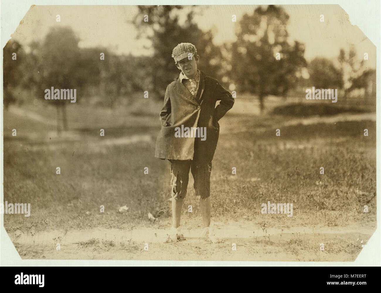 A historical photo taken at Loray Mills in Gastonia, N.C., depicting ...