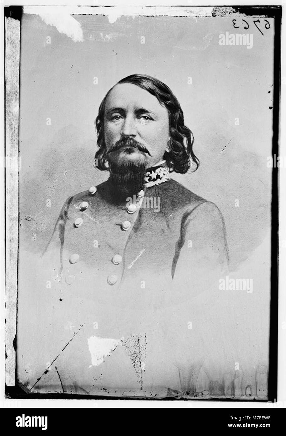 General Pickett of the Confederate States Army (C.S.A.) is portrayed in ...