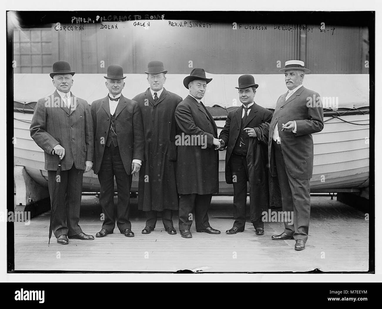 Pilgrims group Black and White Stock Photos & Images - Alamy