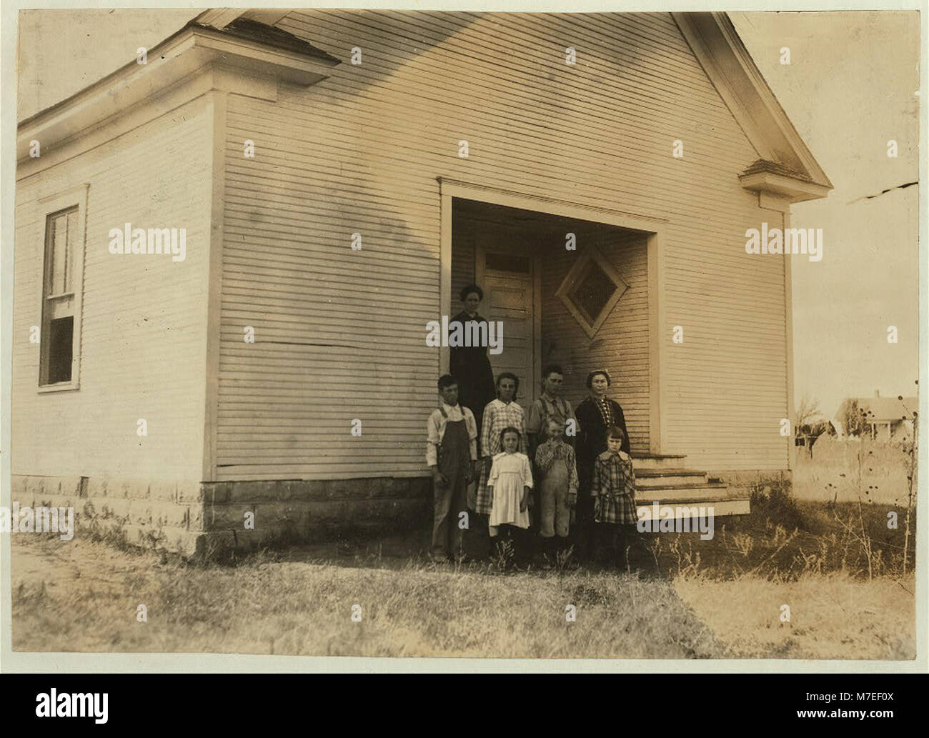 This photo captures Pioneer School-13, a small rural school located six ...