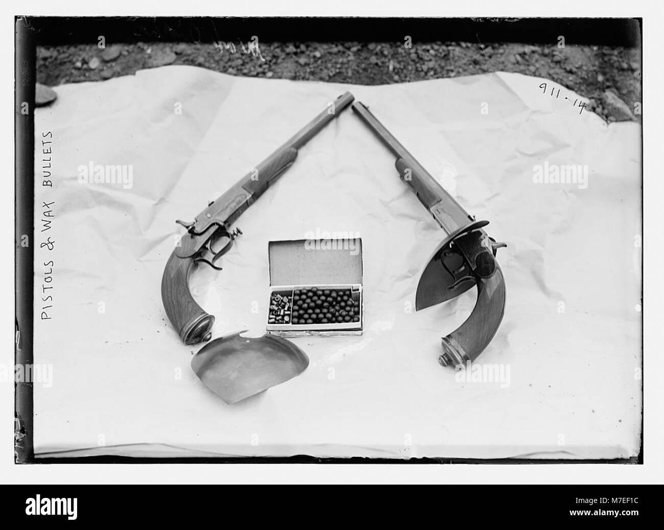 An image of pistols and wax bullets, commonly used for training and ...