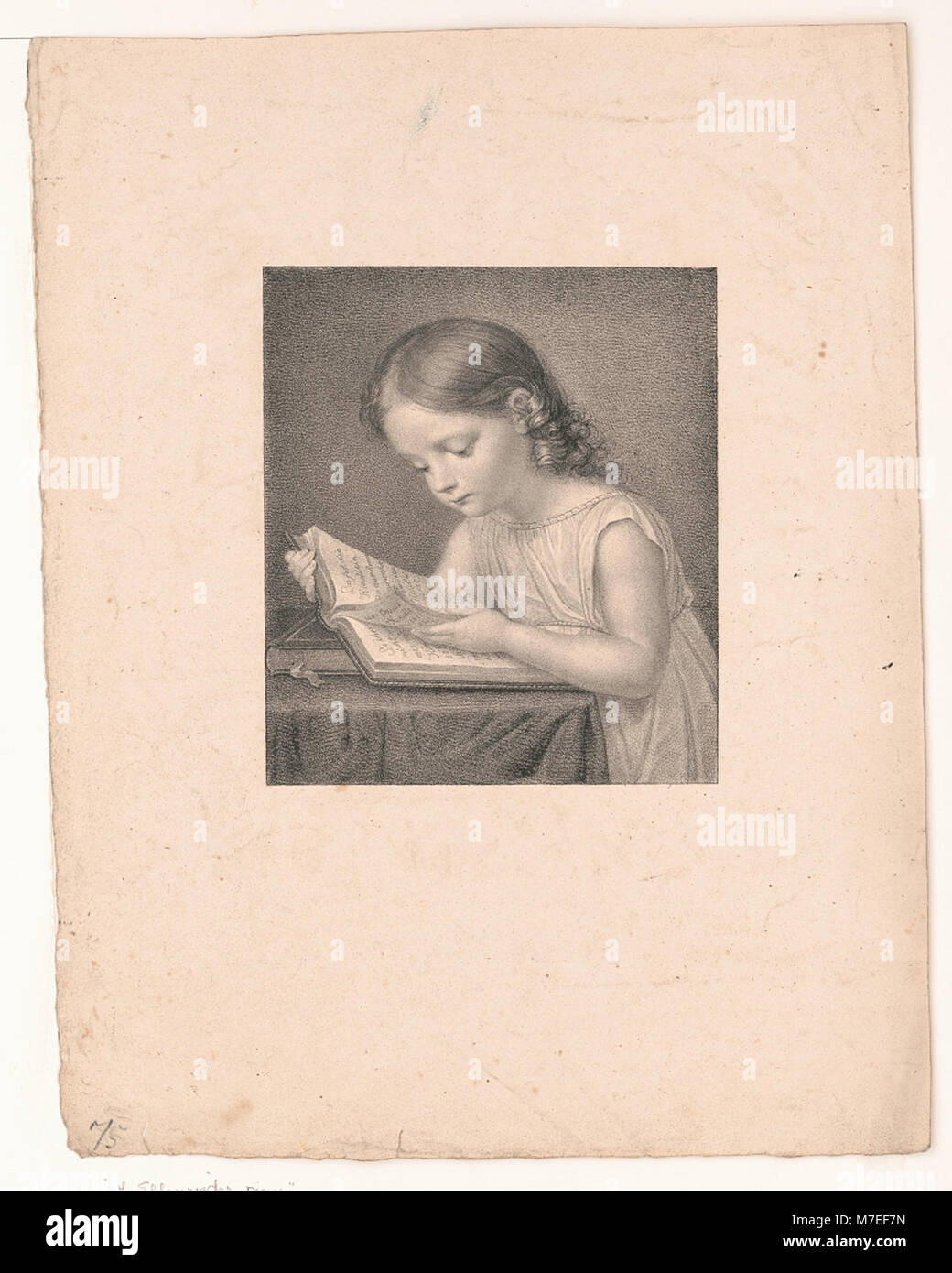 'Das lesende Kind' (The Reading Child) is an artwork capturing the ...