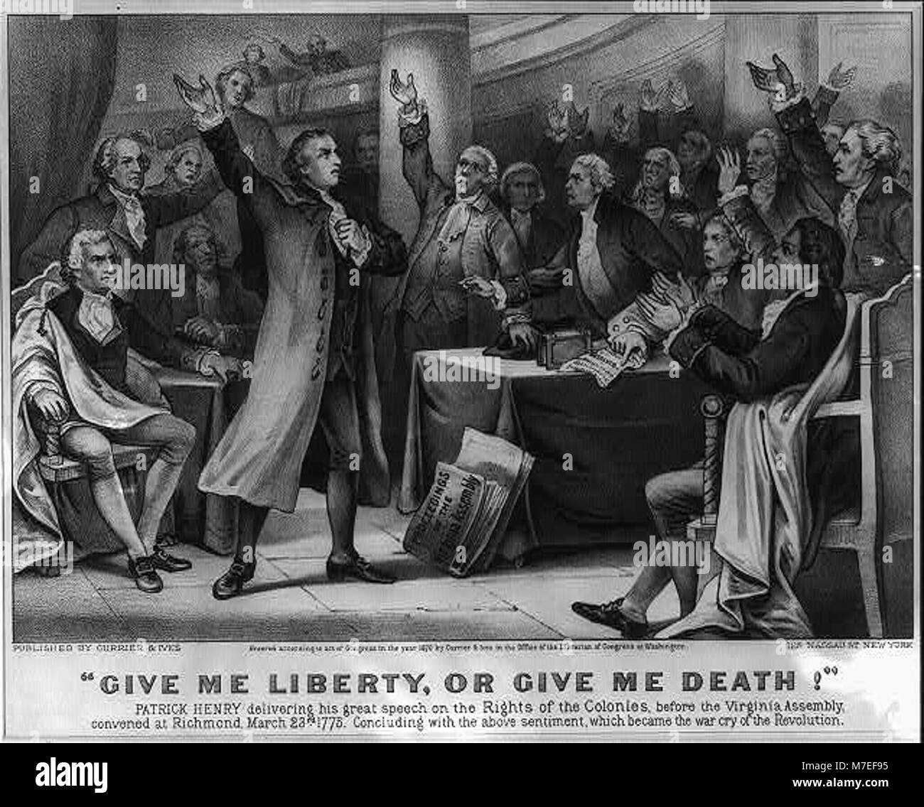 Patrick henry american revolution Black and White Stock Photos & Images ...