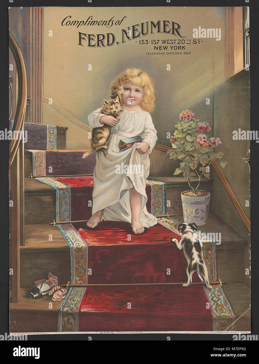 'Good morning' compliments of Ferd. Neumer 153-157 West 20th St. New ...