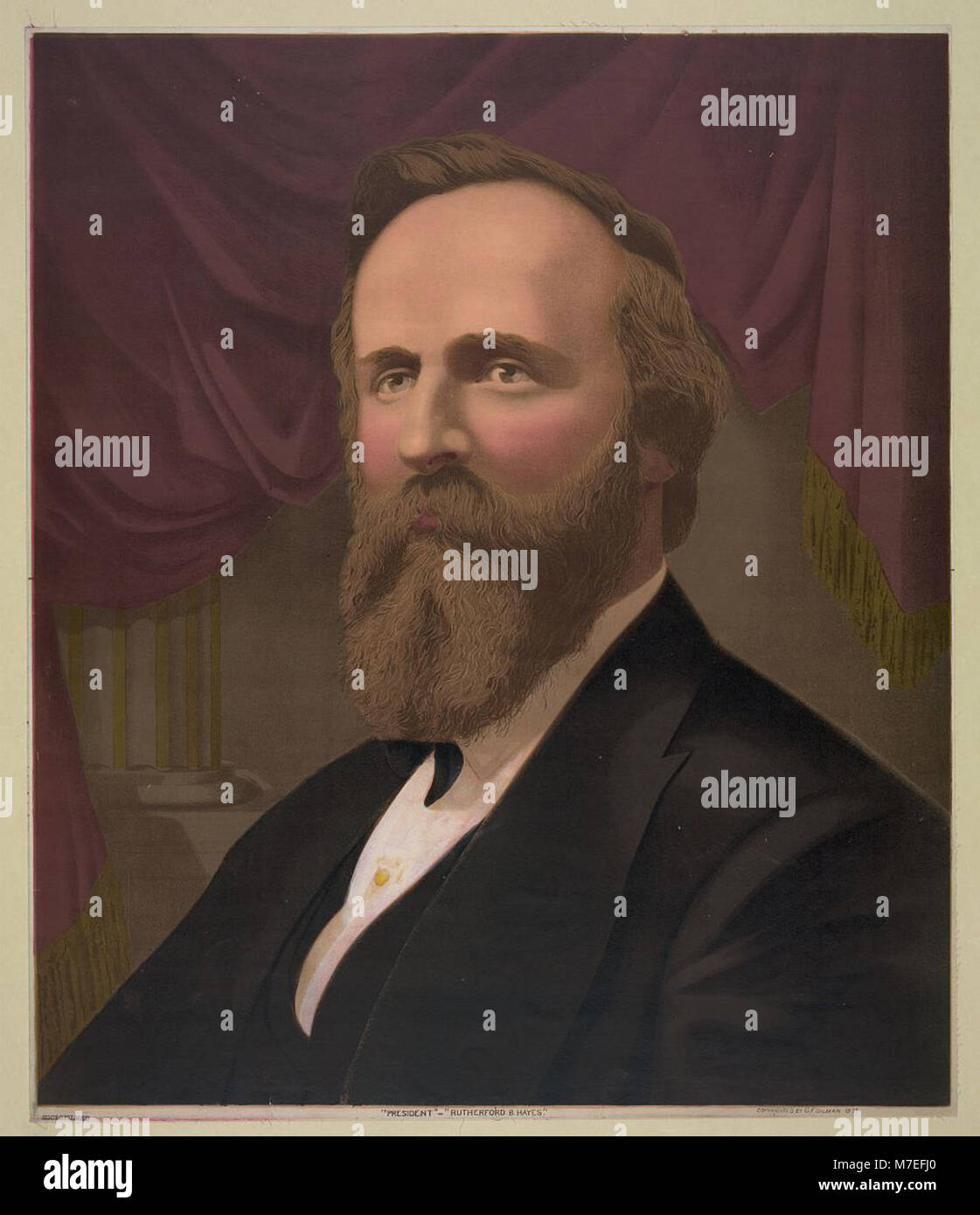 A photograph of President Rutherford B. Hayes, the 19th president of ...