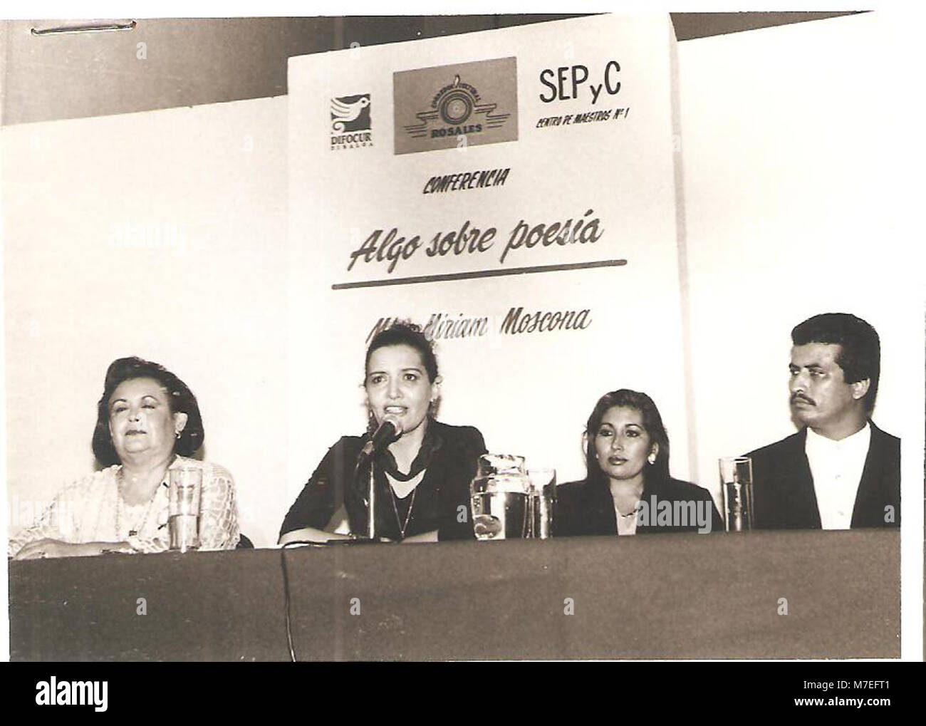 A photograph of Myriam Moscona, a poet, capturing a moment in her life ...