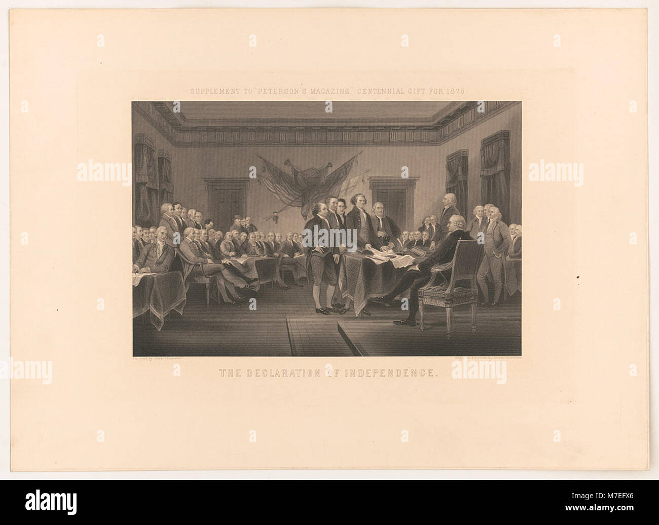 Signing declaration of independence hi-res stock photography and images ...