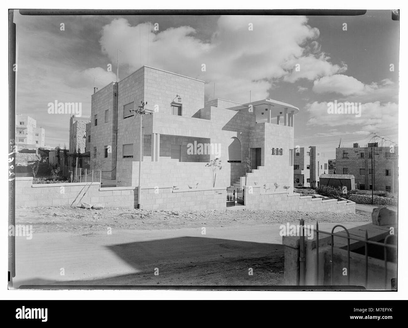 This photograph shows various Polish groups gathered at Dom Polski, an ...