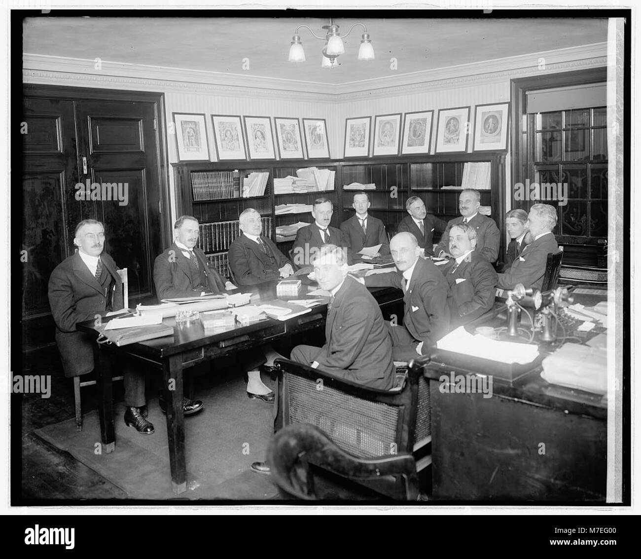 This image shows the Polish legation group, a diplomatic representation ...