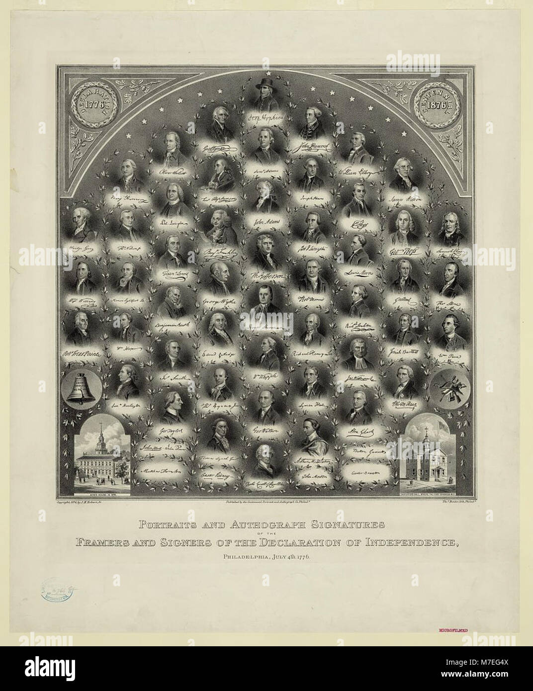 Signatures declaration of independence hi-res stock photography and ...