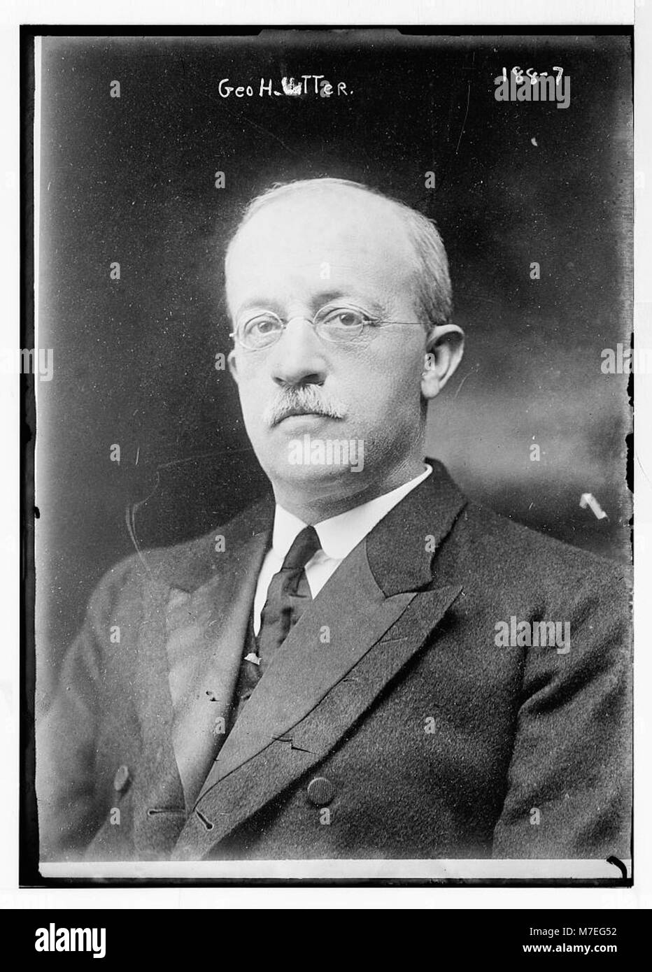 This image features a portrait bust of an unidentified individual. The ...