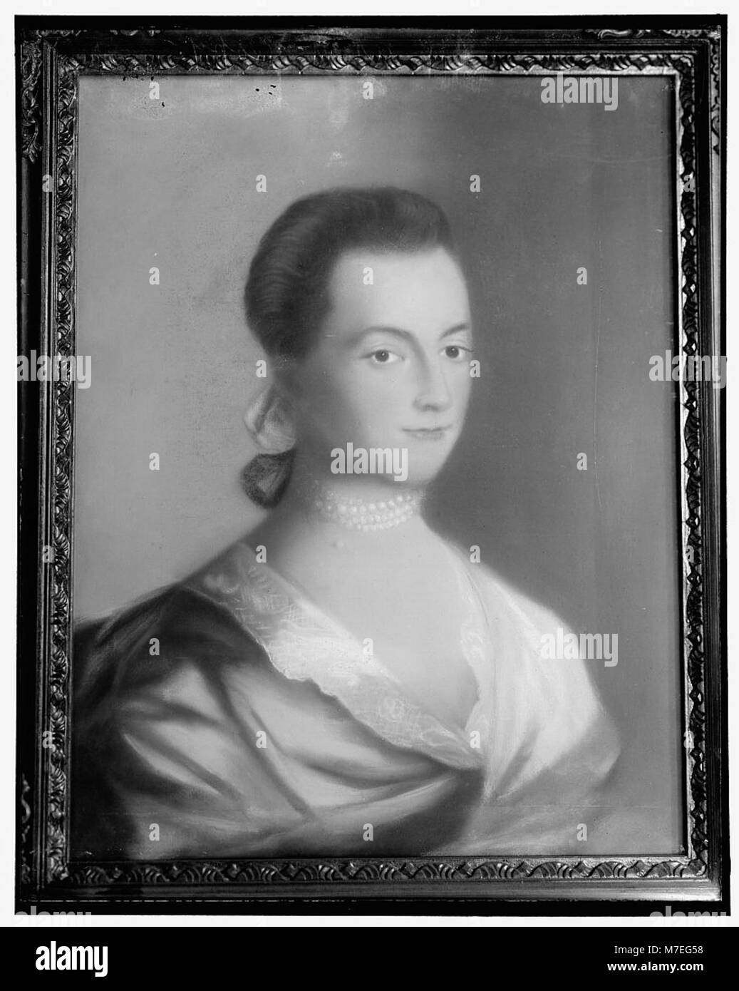 A portrait of Abigail Adams, the wife of U.S. President John Adams ...