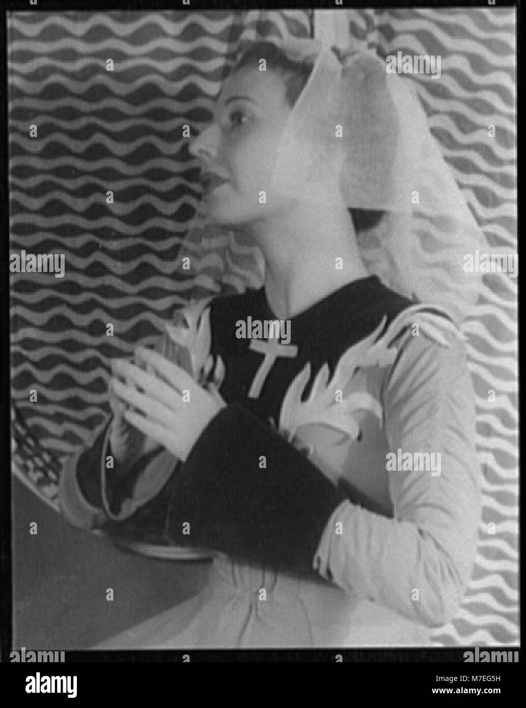 A portrait of dancer and choreographer Agnes De Mille, captured during ...